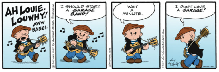 LOUIE comic strip – Nancy – The Louie Report